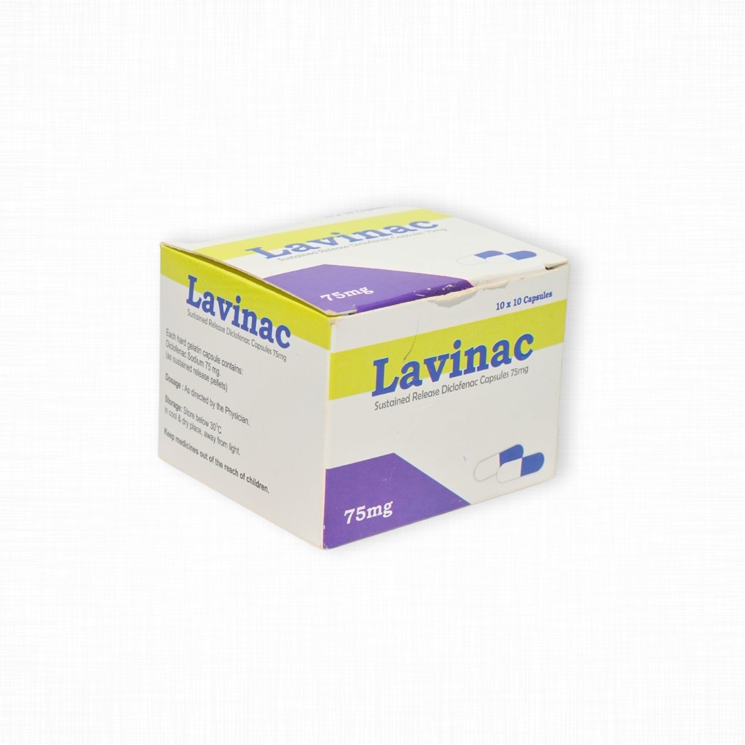 Lavinac (Diclofenac) 75mg Capsules 10"s | Scab Pharmacy Limited