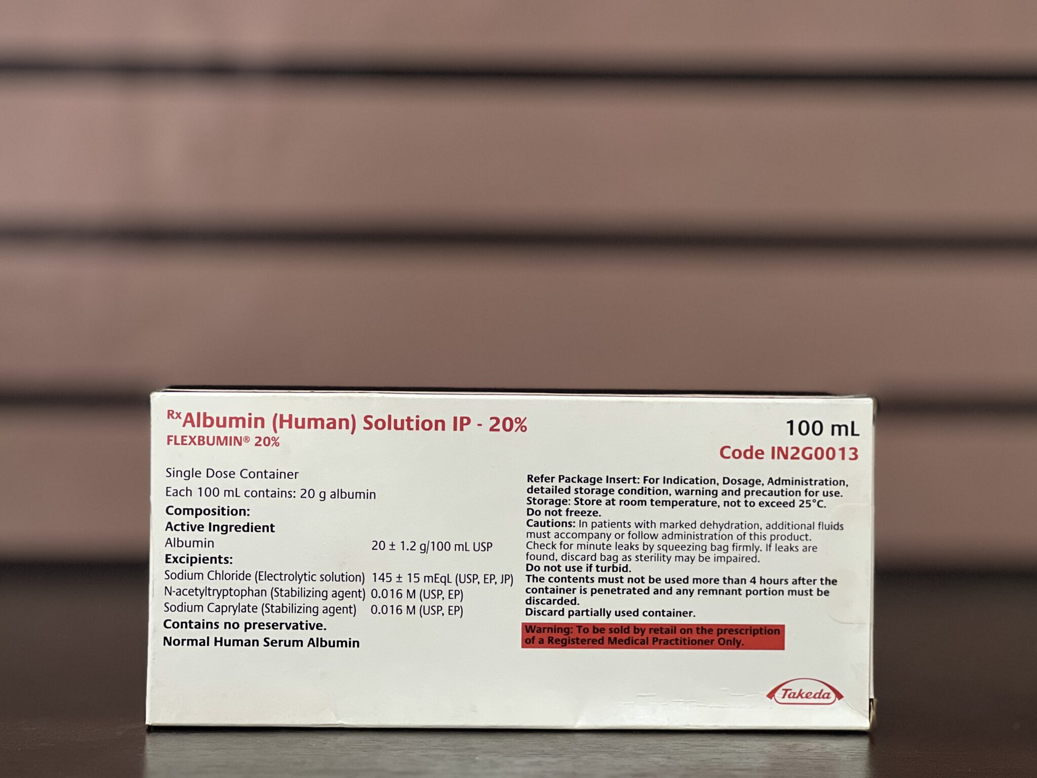Human Albumin Injection - Scab Pharmacy Limited