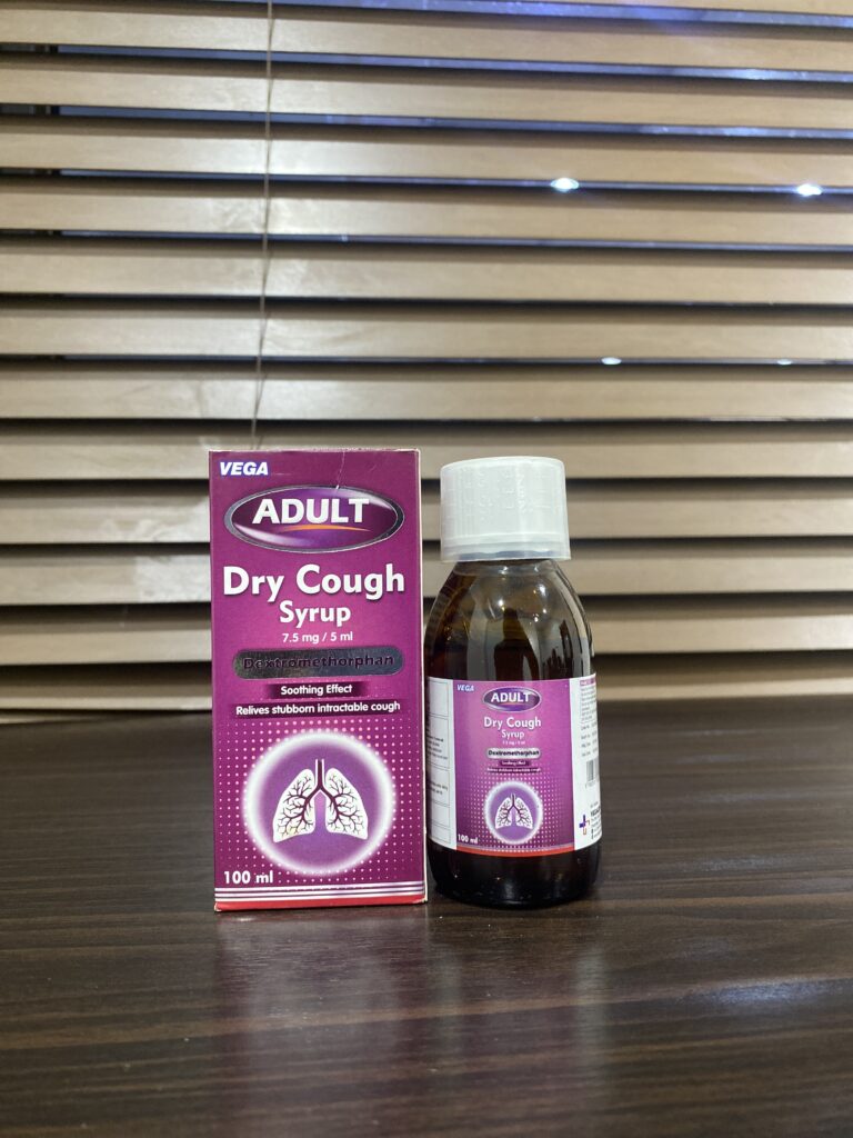Adult Dry Cough Syrup [Dextromethorphan] 100ml Vega - Scab Pharmacy Limited