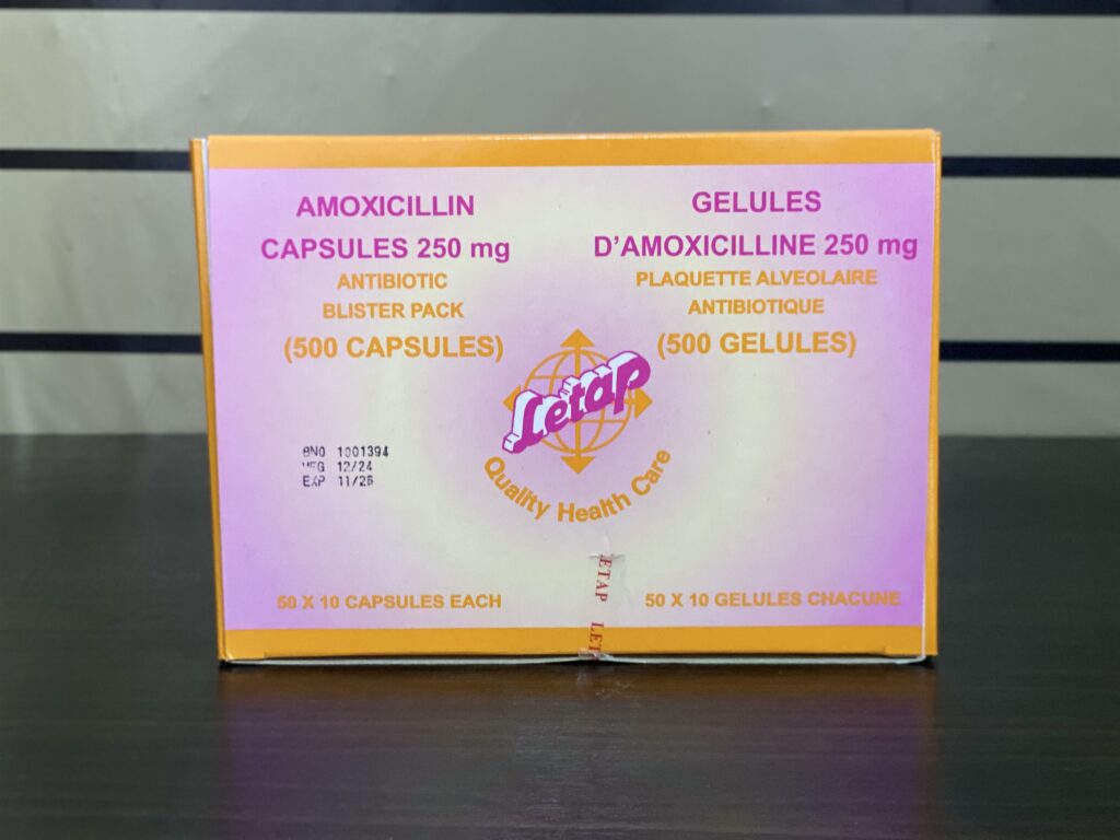 Amoxicillin [Letap] Capsule 250mg - Scab Pharmacy Limited