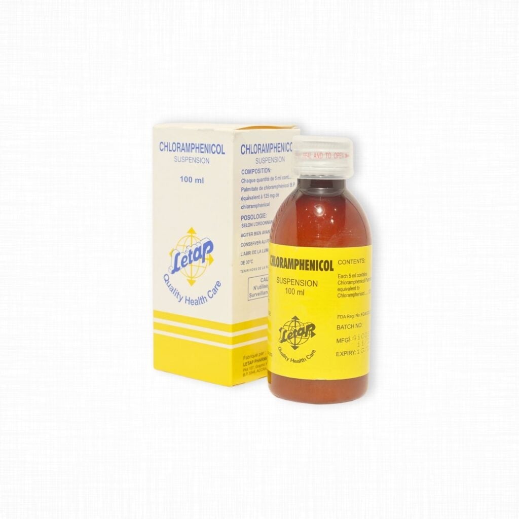 Chloramphenicol Suspension 100ml [Letap] - Scab Pharmacy Limited