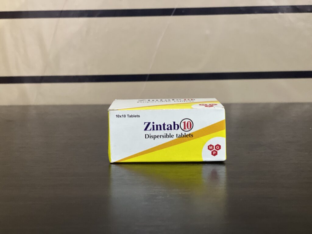 Zintab 10mg/20mg Tablets - Scab Pharmacy Limited