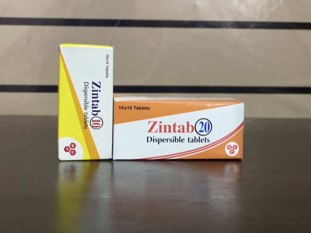 Zintab 10mg/20mg Tablets - Scab Pharmacy Limited